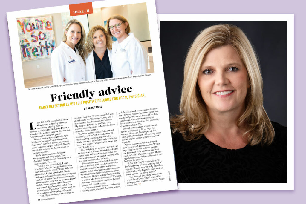 Dr. Gena Gray’s story in Tulsa People. - OB/GYN Specialists Of Tulsa